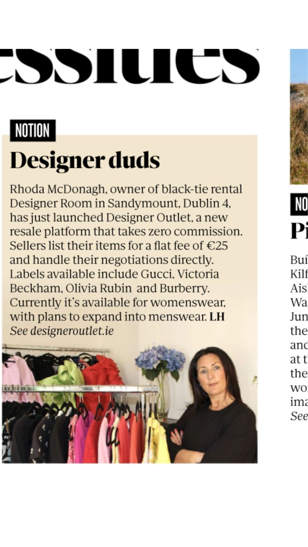 Designer Outlet Celebrates Media Features in The Irish Times and The ...